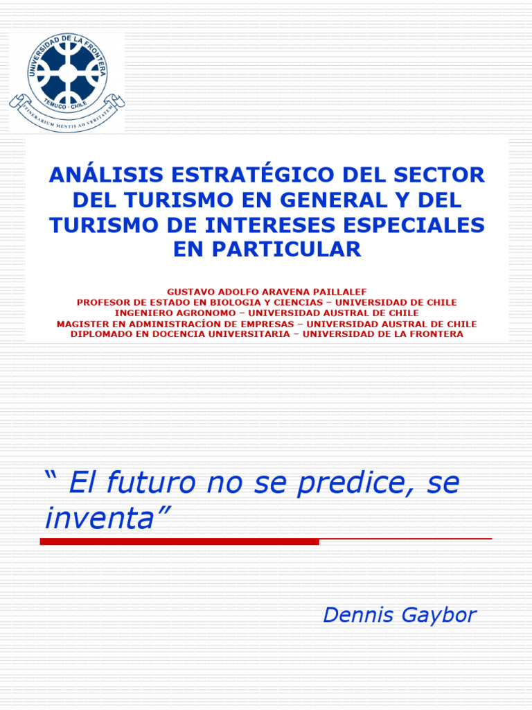 ANALISIS SECTOR TURISMO A | PDF | Turismo | Chile