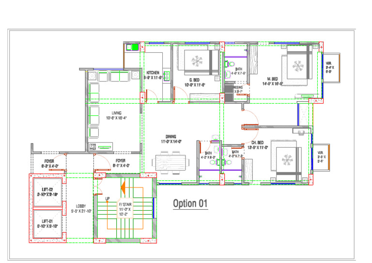 Basic Ferdousi Palace Option 1-Model | PDF