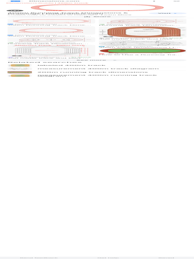 400m Running Track Dimensions Guide | PDF