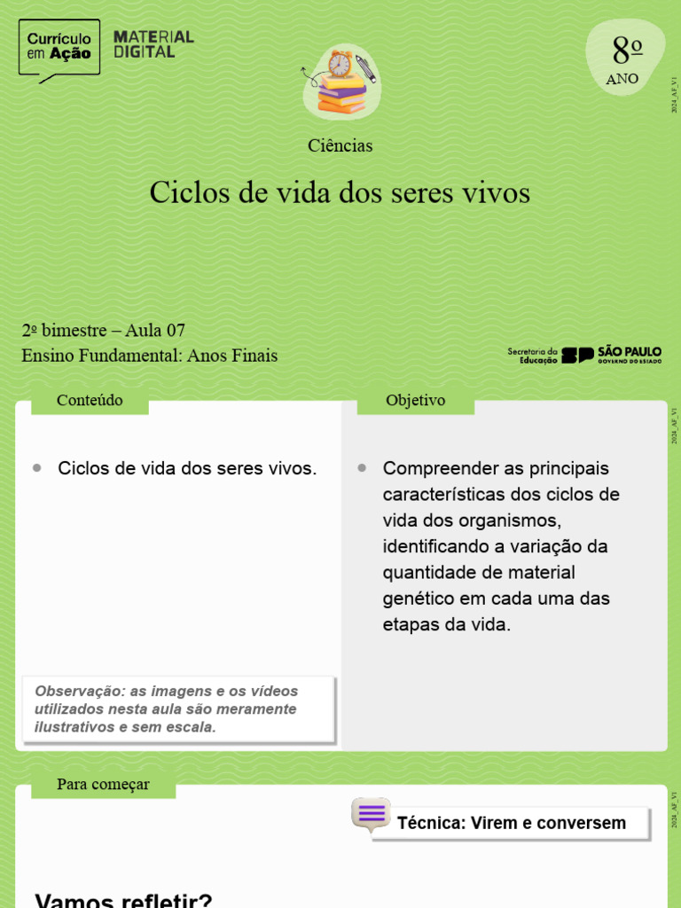 Aula 7 - Ciclos de Vida Dos Seres Vivos | PDF | Ploidia | Biologia