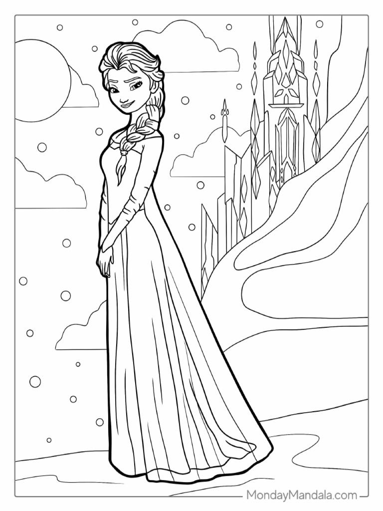 Elsa-In-Front-Of-The-Ice-Castle | PDF