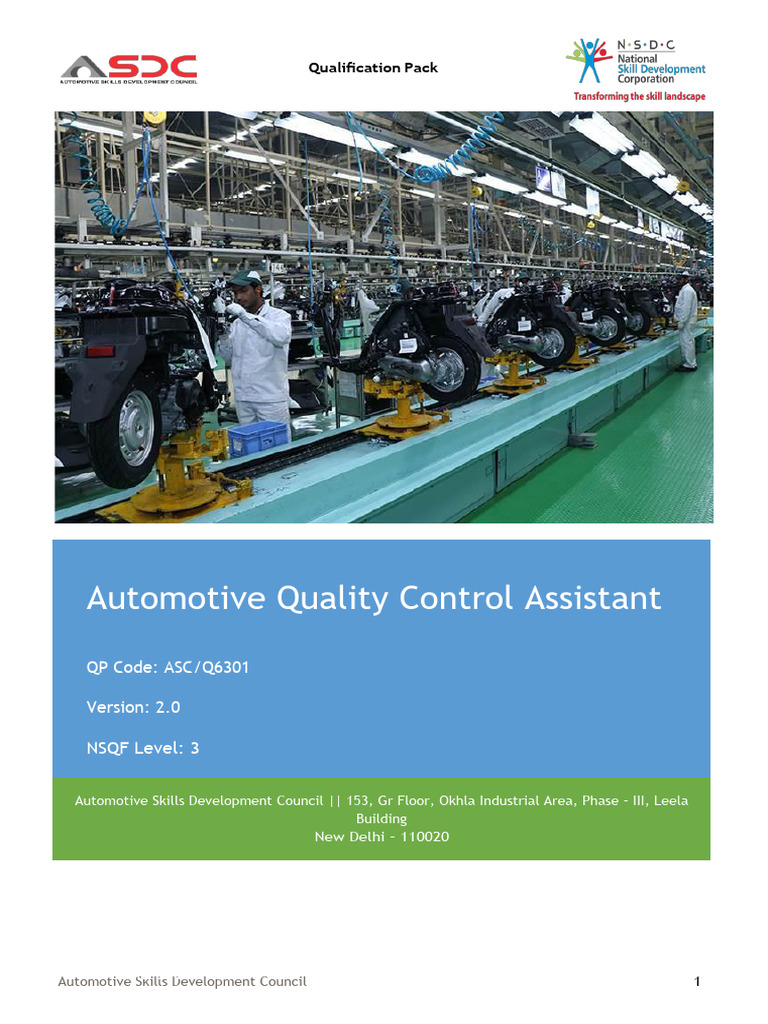 Automotive Quality Control Assistant QP | PDF | Waste | Waste Management
