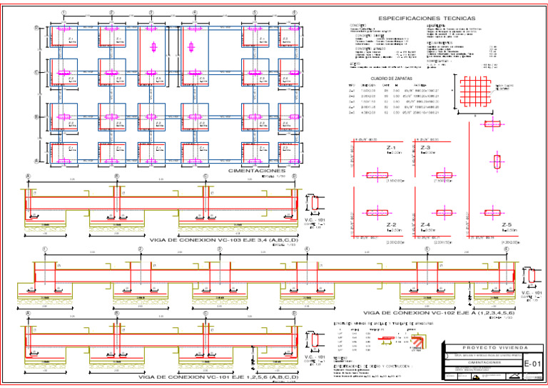 Plano de Estructura 01 | PDF