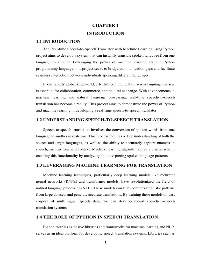 SpeechToSpeech-1 | PDF | Speech Recognition | Deep Learning