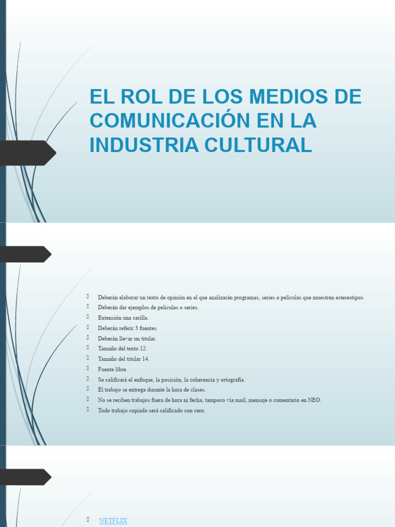 SEMANA 3 EL ROL DE LOS MEDIOS DE COMUNICACIÓN EN | PDF | Medios de ...