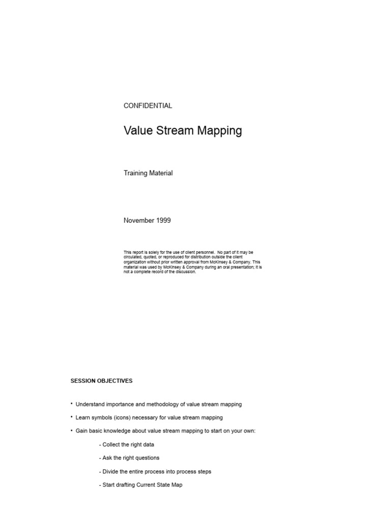 VALUE STREAM MAPPING | Download Free PDF | Inventory | Business Process