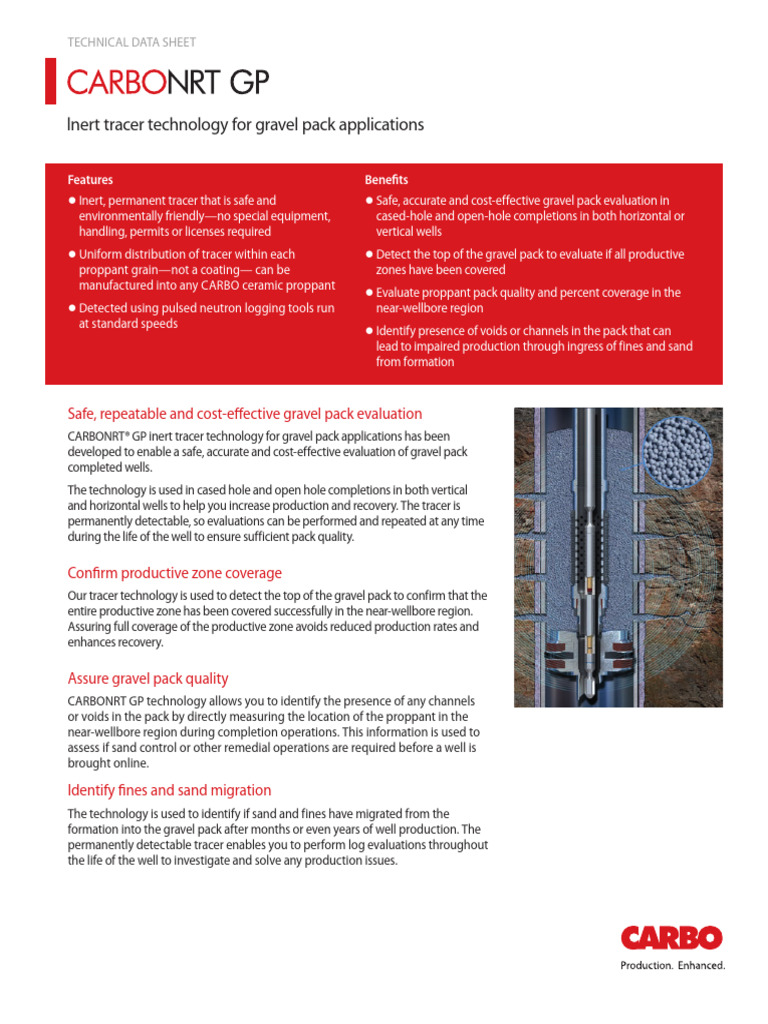 CARBONRT-GP-Gravel-Pack-Application-Technical-Data-Sheet-1001_314 | PDF