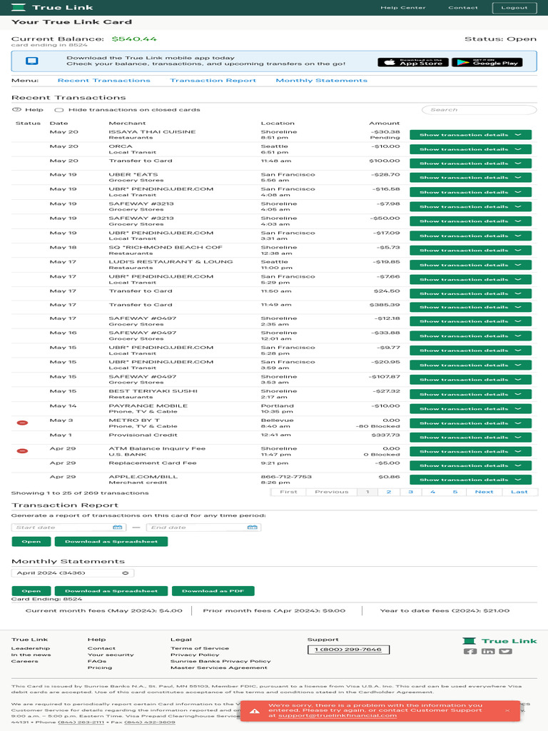 Cardholderdashboard True Link | Download Free PDF | Visa Inc. | Credit Card