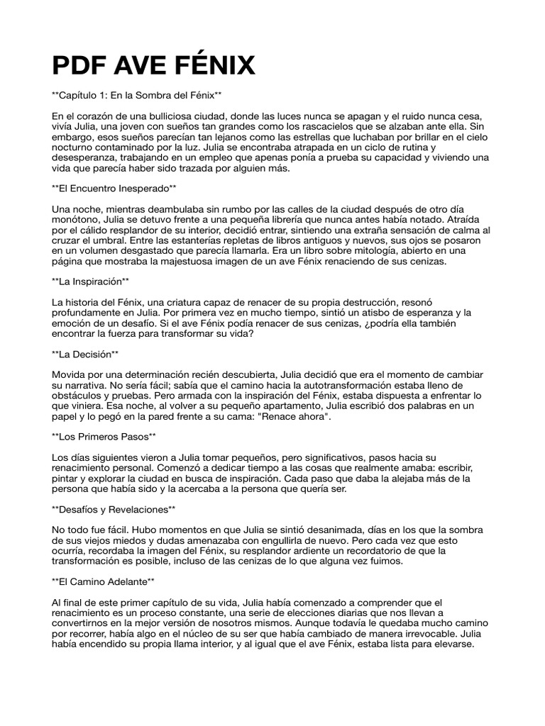 PDF Ave Fénix | PDF | Renacimiento | Cielo