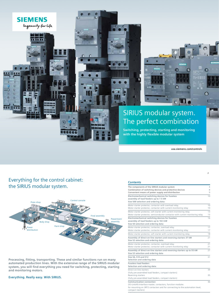 Sirius Modular System Brochure Americanized Nov 2017 | PDF | Relay ...
