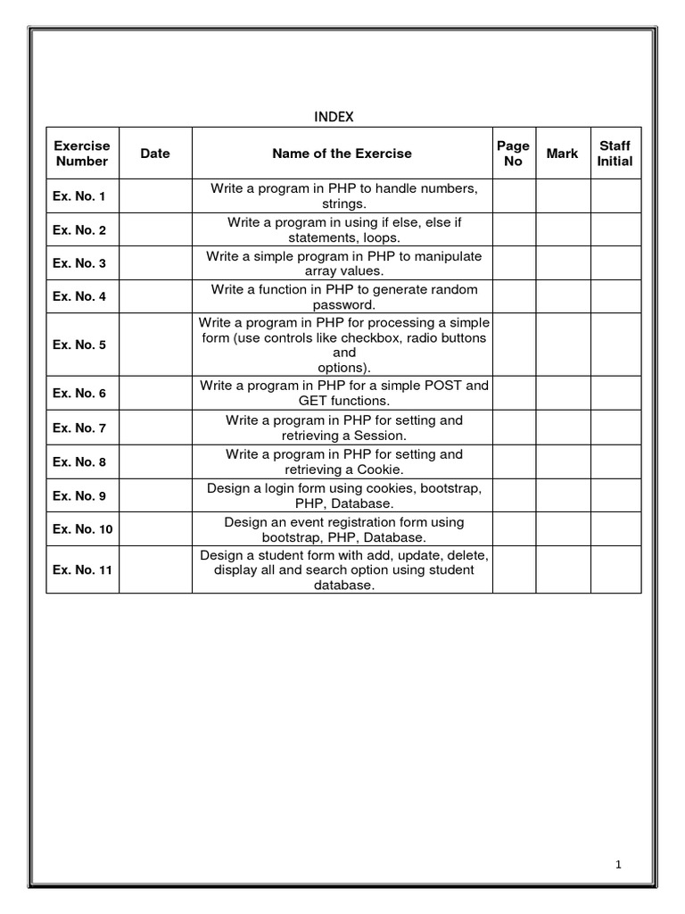 WAD_lab_manual_print_new | PDF | Php | Control Flow