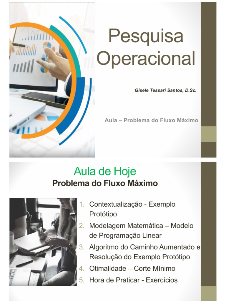 Aula 4 O Problema Do Fluxo M Ximo Gisele | PDF | Algoritmos