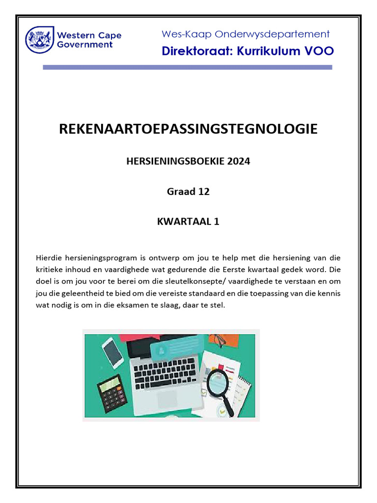 RTT Graad 12 Hersiening Kwartaal 1 2024 | PDF