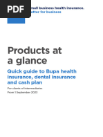 Bupa Cash Plan Benefits Overview | PDF | Patient | Psychotherapy