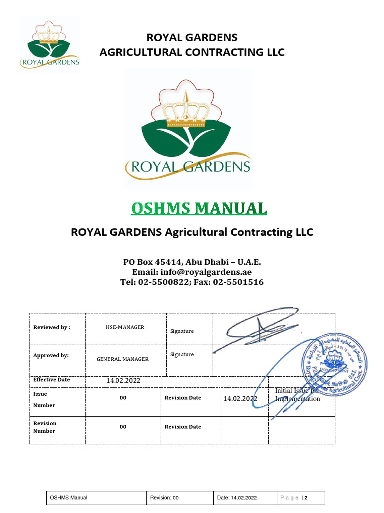 0.oshad Manual | PDF | Occupational Safety And Health | Audit