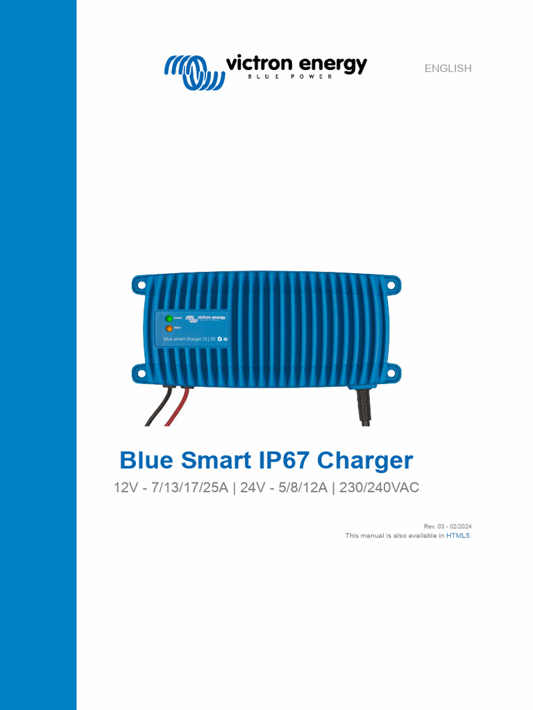 Blue Smart IP67 Charger PDF en | PDF | Battery Charger | Power Supply