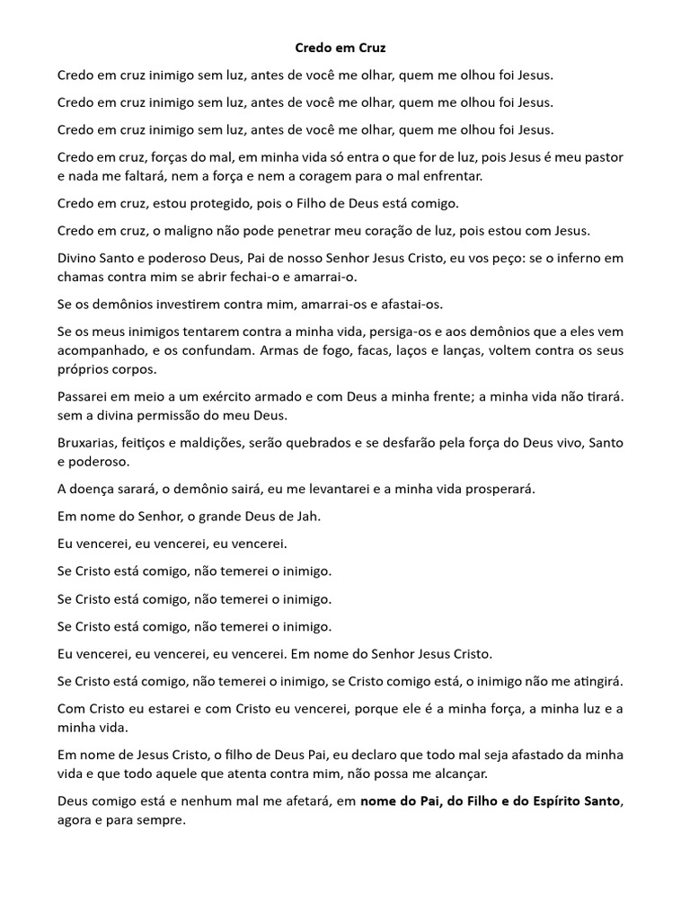 Credo em Cruz | PDF