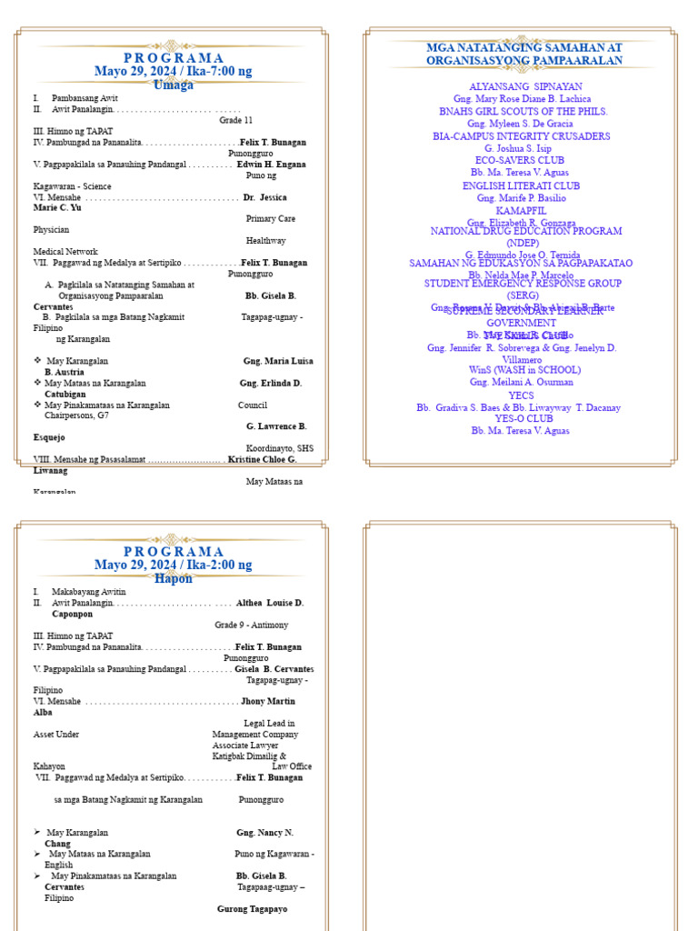 Recognition Program 2024 | PDF