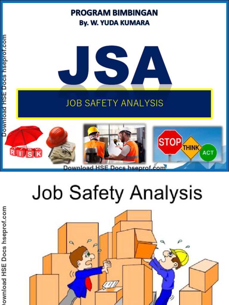 Program Bimbingan: Job Safety Analysis | PDF | Risk | Workplace