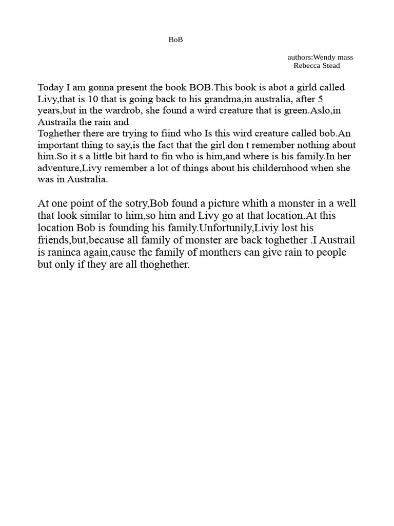 Bob Authors:Wendy Mass Rebecca Stead | PDF