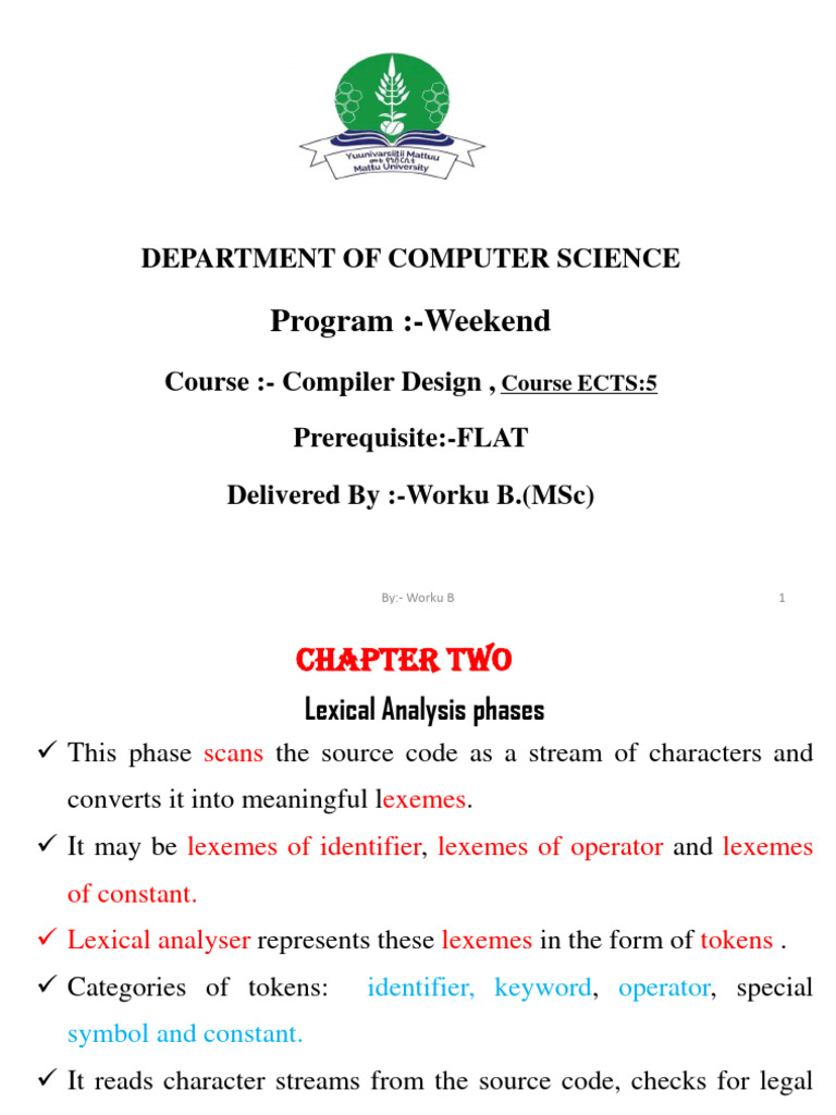 Chpater 2 Lexical Analysis | Download Free PDF | Grammar | Computer Programming