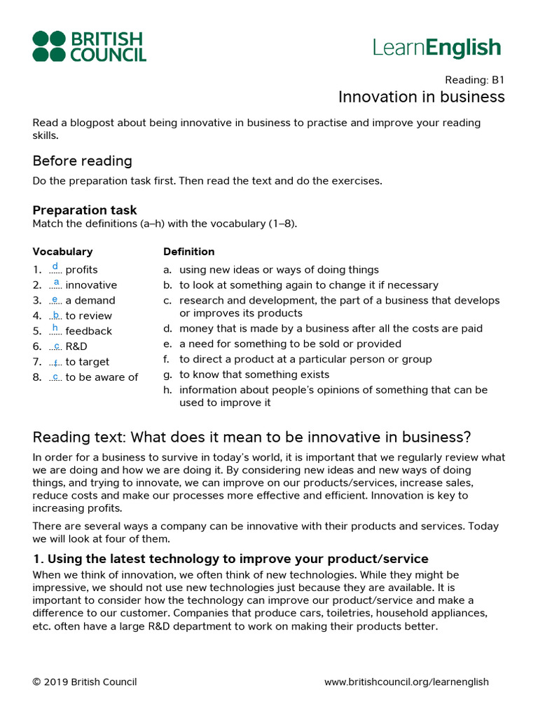 Business Innovation Strategies Explained | PDF | Innovation | Wii