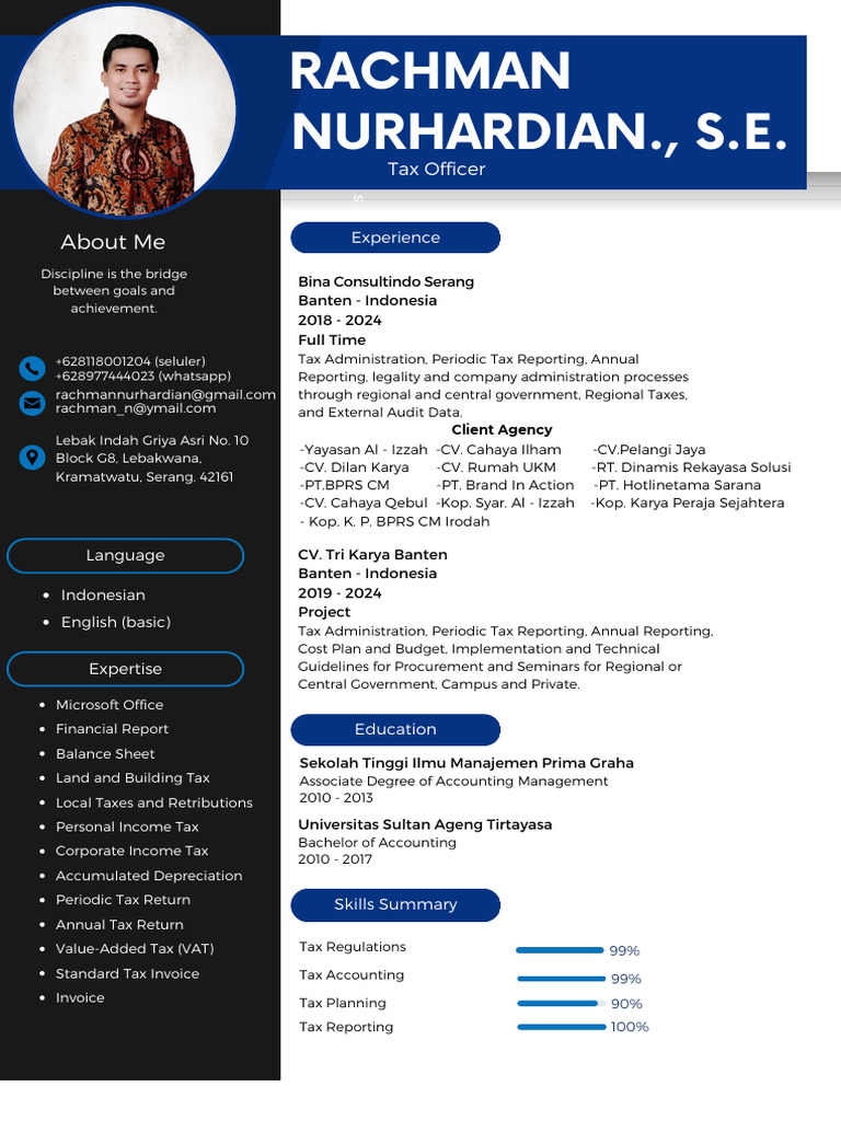 Rachman Resume | PDF | Taxes | Accounting