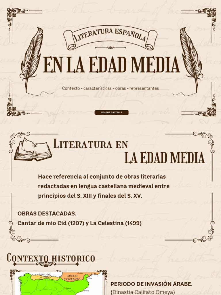 Literatura Castellana en la Edad Media | PDF