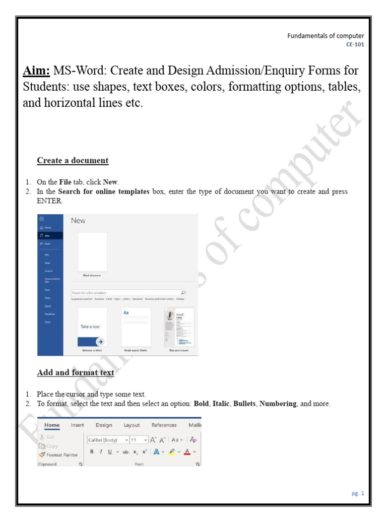Pract 5 | PDF | Microsoft Word | Page Layout