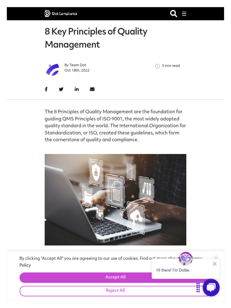 8 Principles of Quality Management | PDF | Quality Management System ...