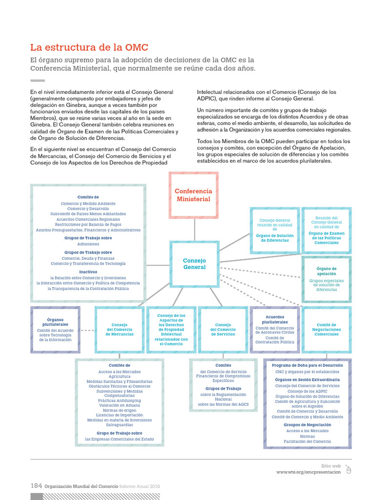 La Estructura de La OMC | PDF | Organización de Comercio Mundial | Comercio