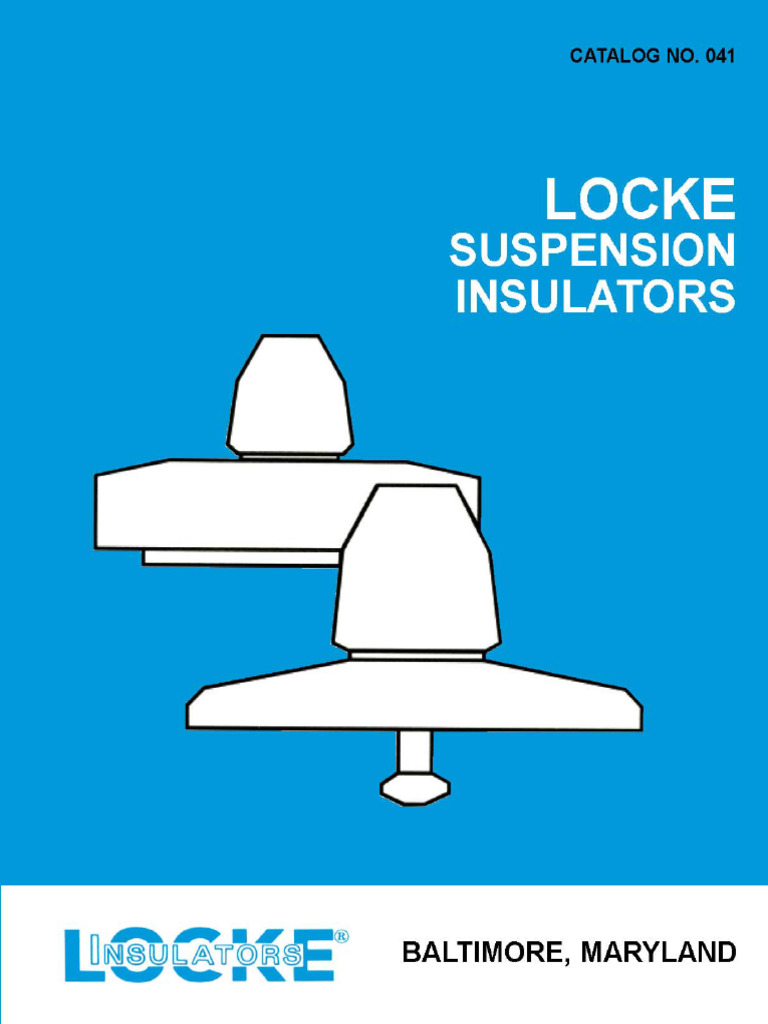 Locke Cap & Pin Insulators | PDF | Insulator (Electricity) | Electrical ...