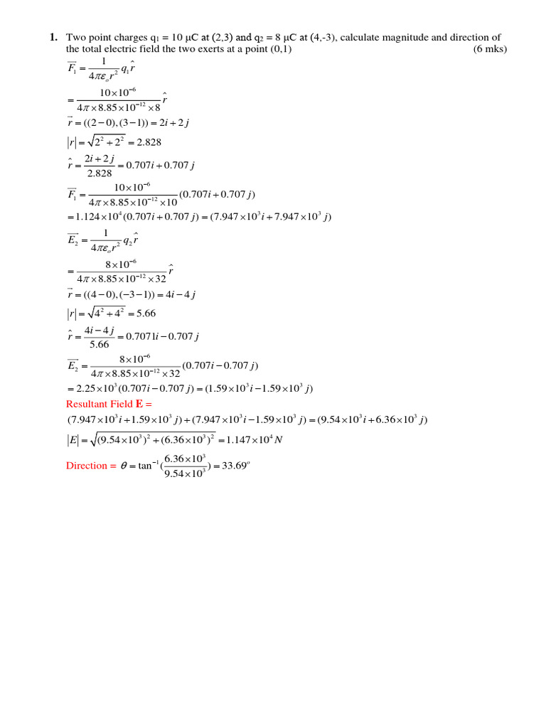 SPH410 Y2S2 2024 CAT 2 Marking Scheme | PDF | Integral | Theoretical ...