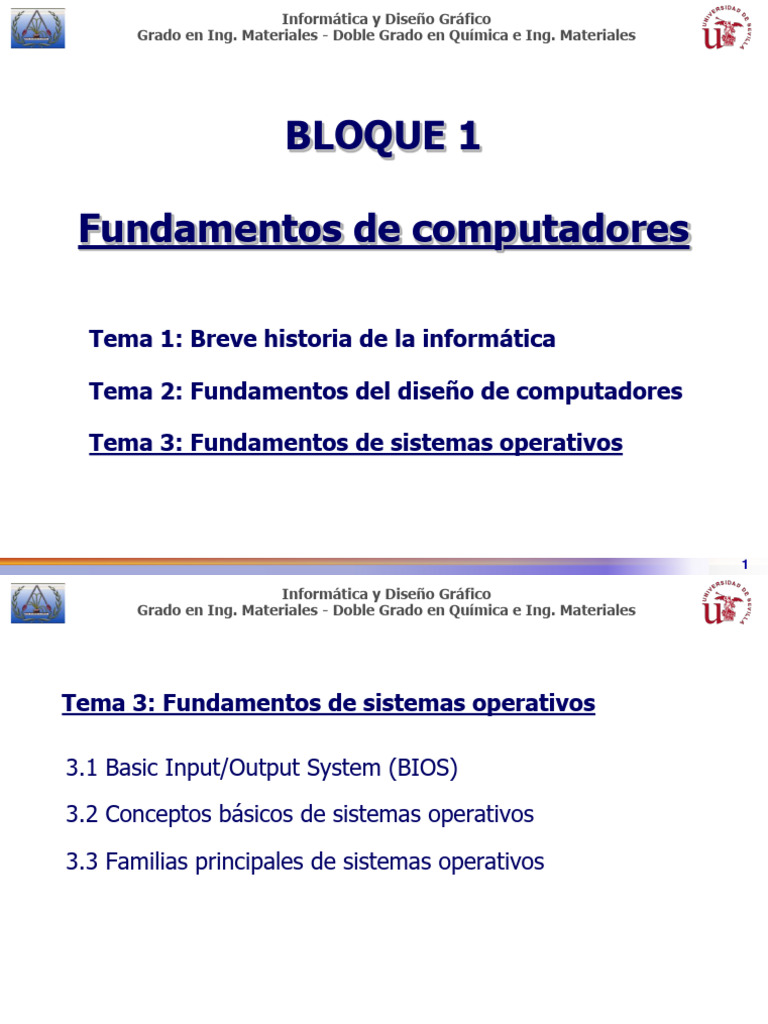 Bloque1 Tema3 | PDF | Sistema operativo | Bios