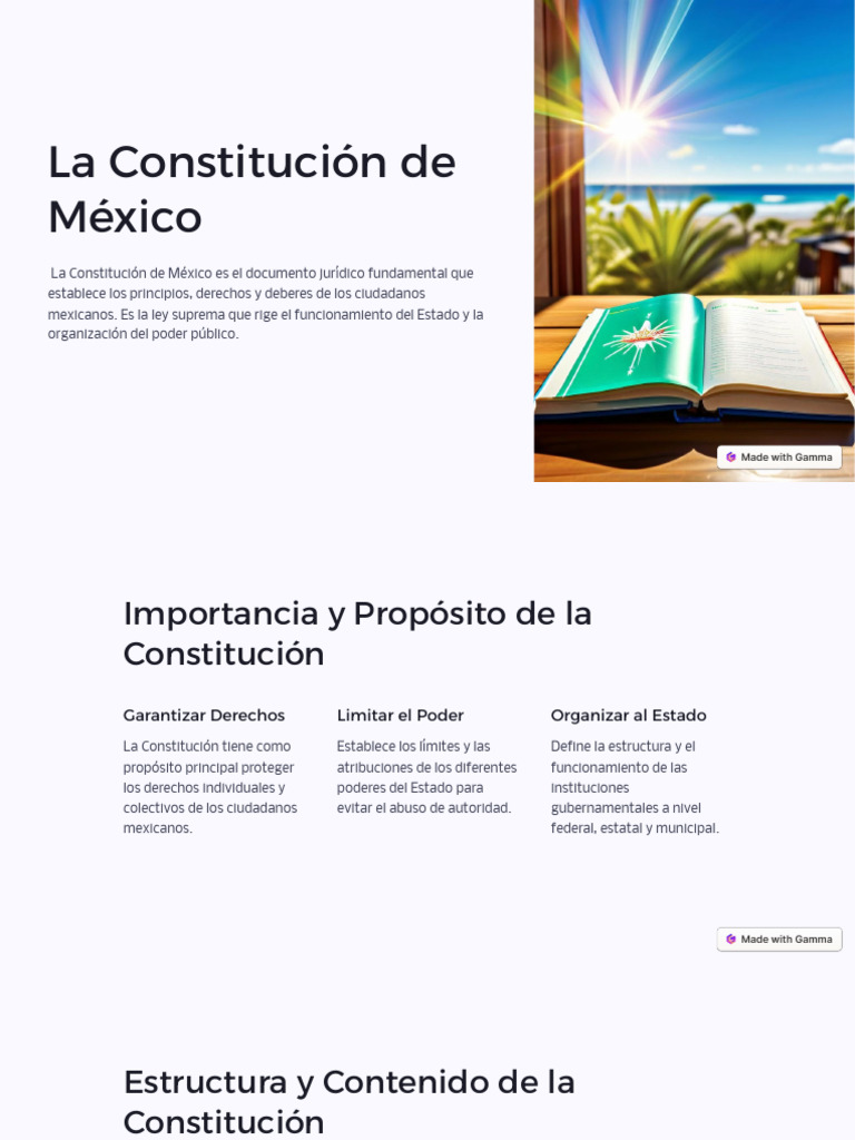 La Constitucion De Mexico Pdf Constitución Derechos
