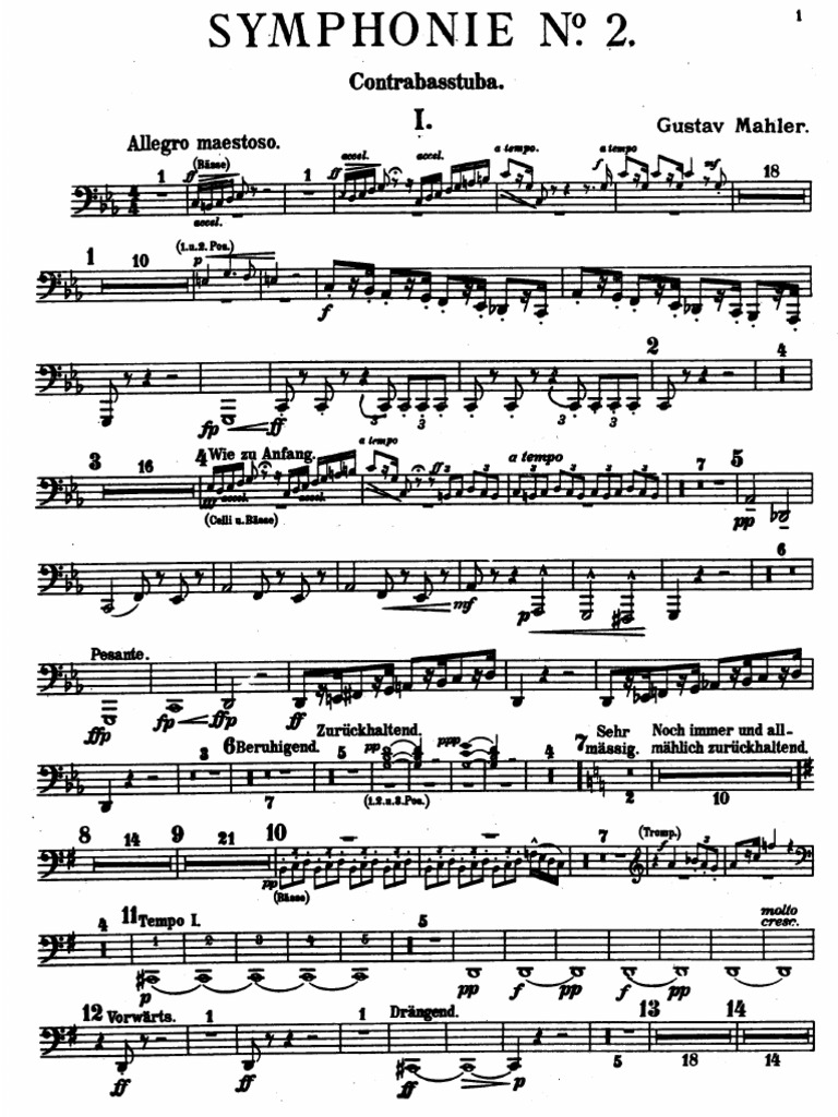 Symphony-2 Mahler - Tuba | PDF