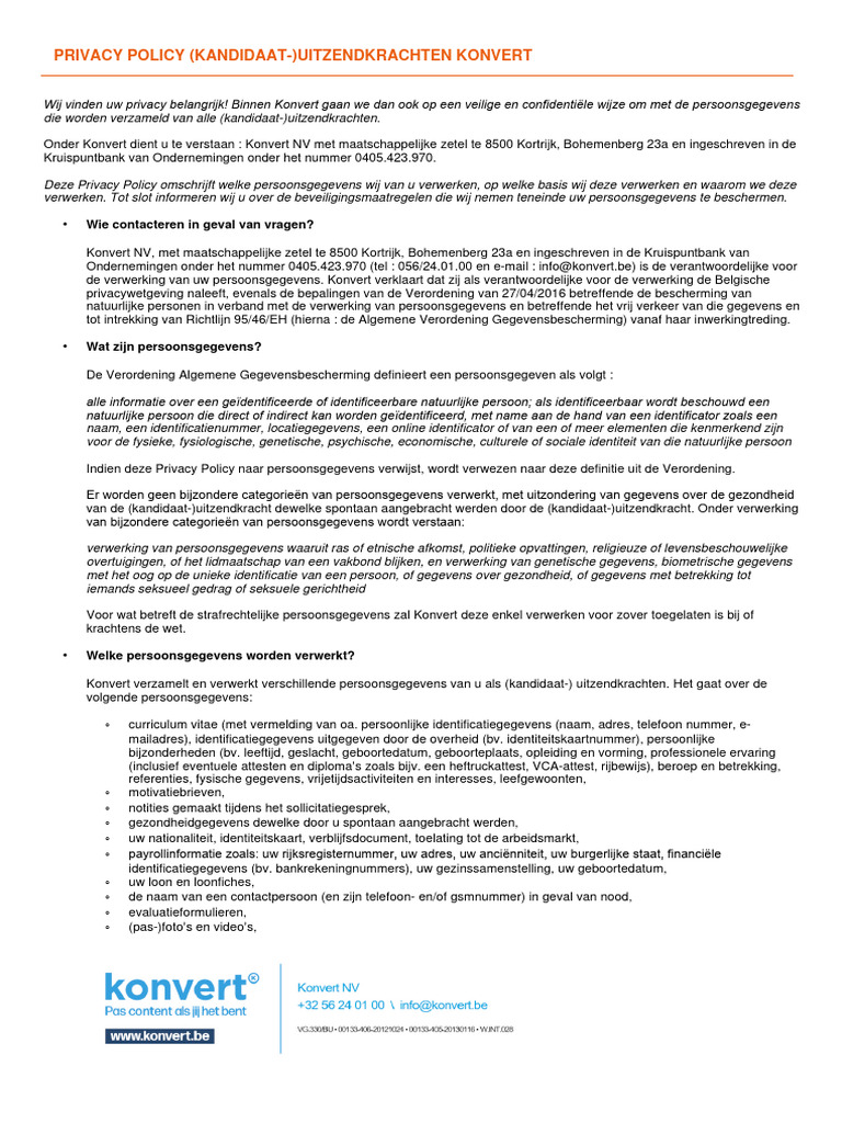 Konvert Intentieverklaring | PDF