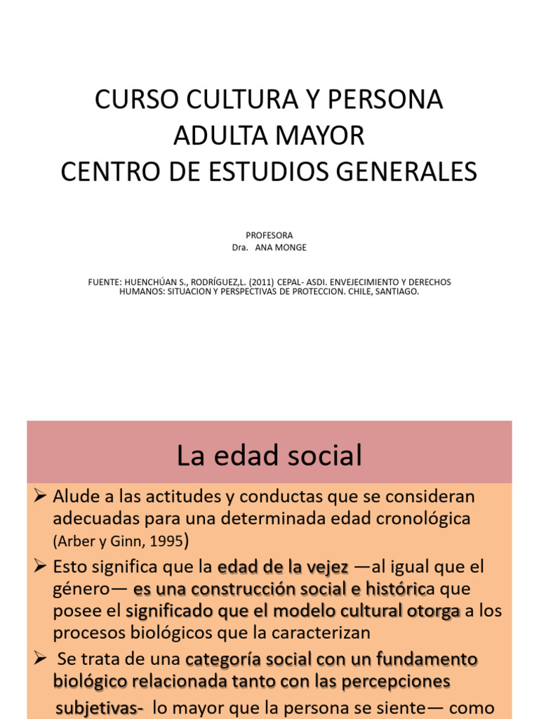 Definición de Edad Social y Vejez | PDF | Vejez | Envejecimiento