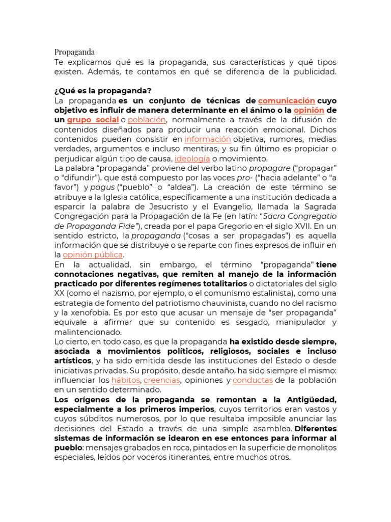 propaganda | PDF | Propaganda | Publicidad