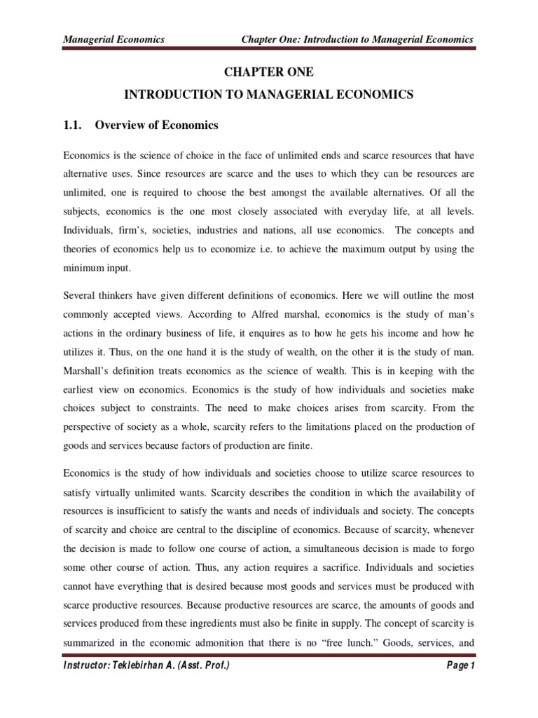 Introduction to Managerial Economics | PDF | Economics | Microeconomics