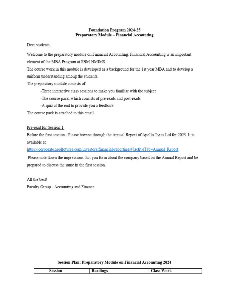 Preparatory Module On Accounting 2024 | PDF | Financial Accounting | Accounting