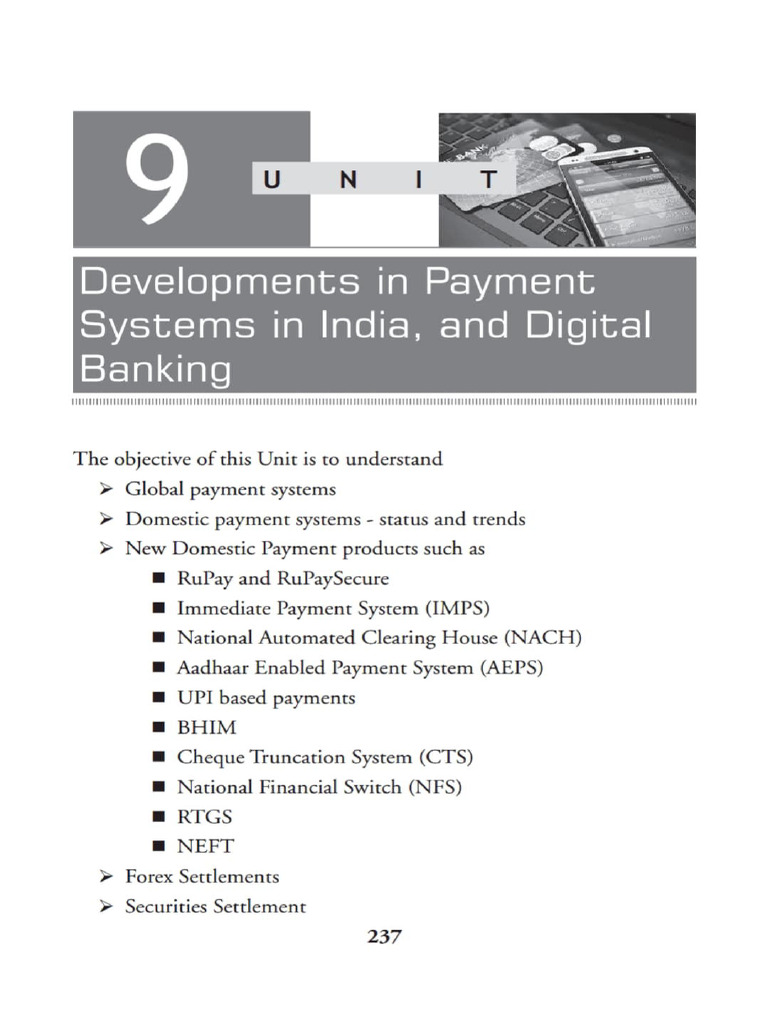 Developments in India's Payment Systems | PDF | Clearing (Finance) | Cheque