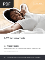 ACT Case Formulation Template v2.0 | PDF | Thought | Self