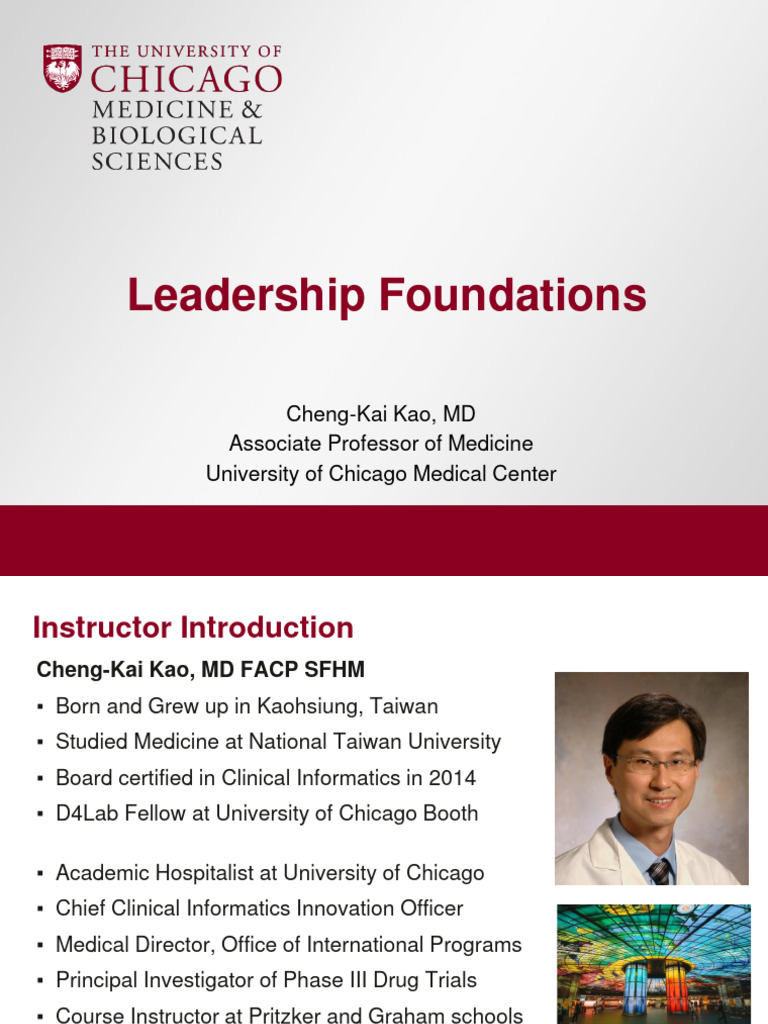 Week 1 - Leadership Foundations | Download Free PDF | Leadership ...