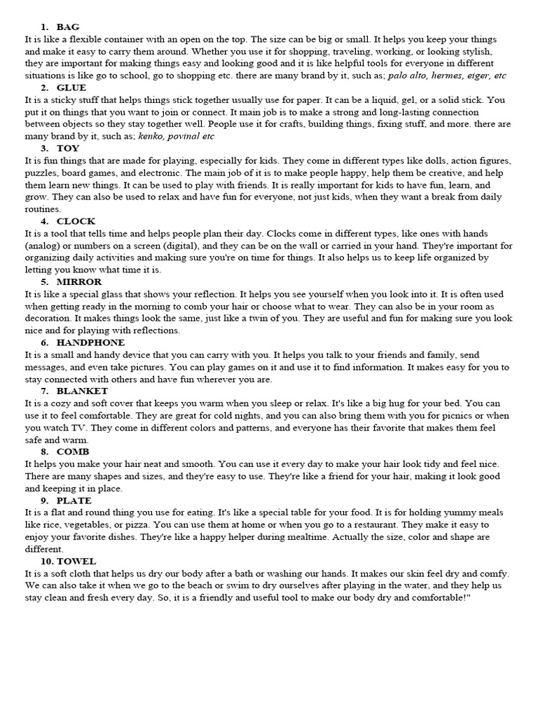 Describing Speaking | PDF