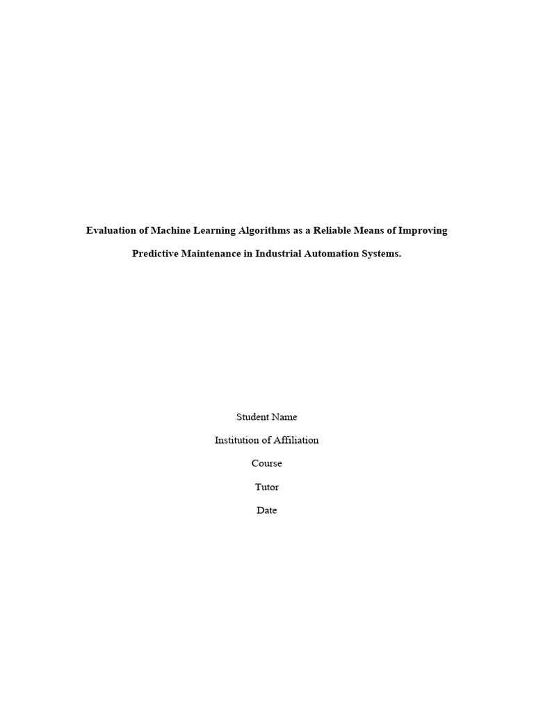 Evaluation of Machine Learning Algorithms | Download Free PDF | Support Vector Machine | Machine ...