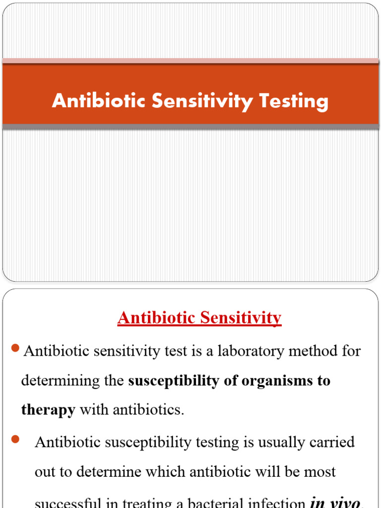 8- Antibiotic Sensitivity Test | PDF | Microbiology | Laboratory Techniques