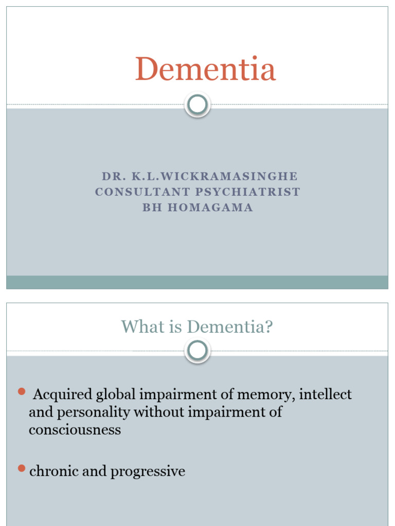 Dementia 2 | PDF | Dementia | Mental Disorder