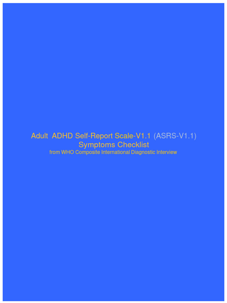 Adult Adhd Arabic Final | PDF