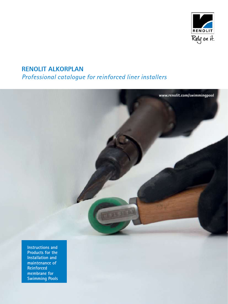 RENOLIT ALKORPLAN Pool Membrane Guide | PDF | Disinfectant | Adhesive